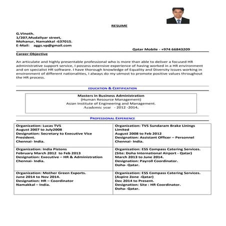 RESUME - SRIKANTH | DOC
