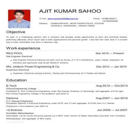 AJIT NEW RESUME | PDF
