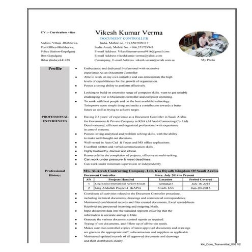 Vikesh.. CV | PDF
