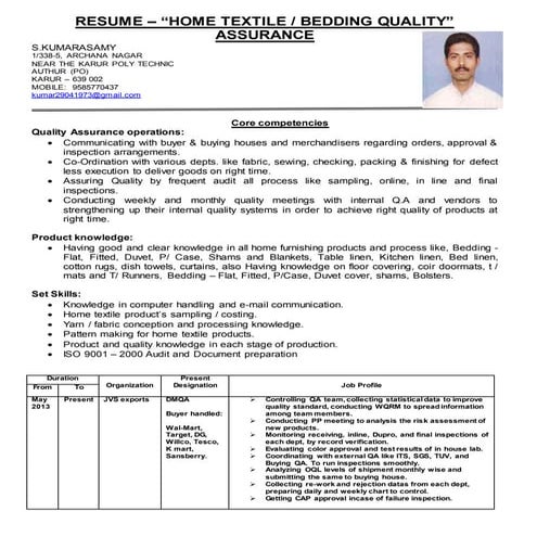 KUMAR RESUME | DOCX