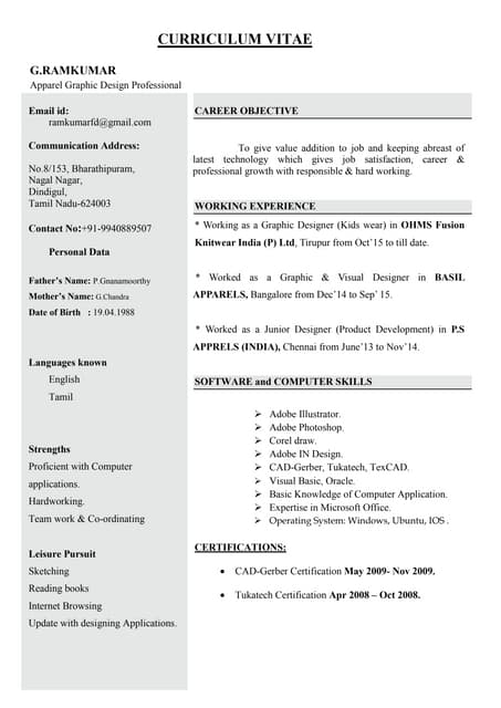 Curriculum Vitae Muhammad Kazim | PDF