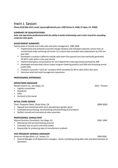 Steve Clarke Resume | DOC