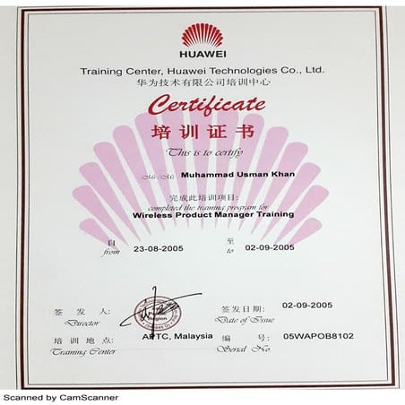 Huawei certificate | PDF | Cameras and Camcorders | Consumer Electronics