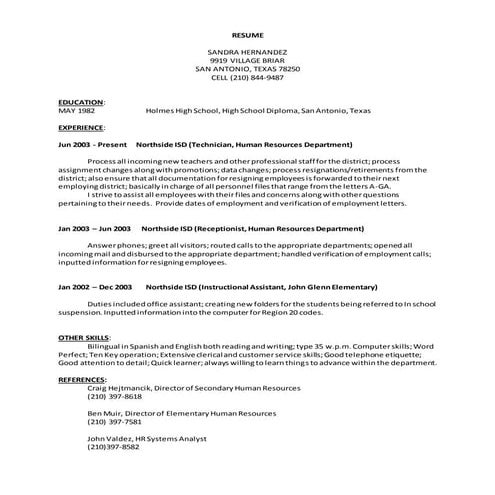 Sandra's Resume (1) | DOCX