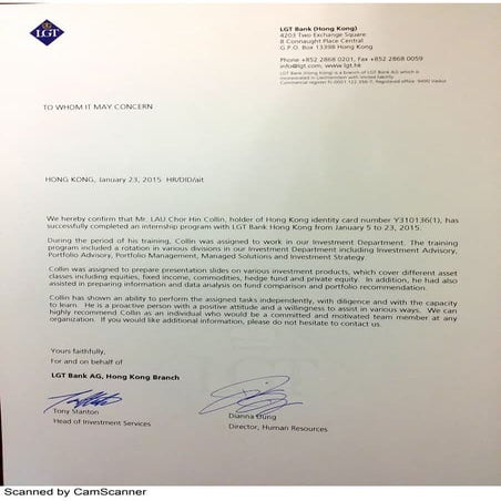 LGT Reference Letter | PDF