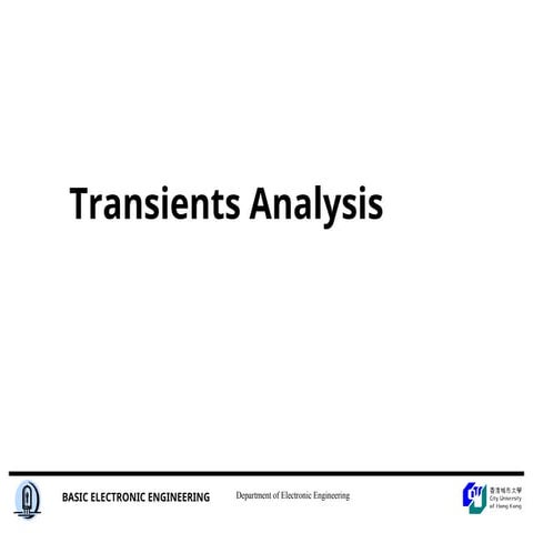 Transient analysis of RLC circuit Eleectrical | PPT