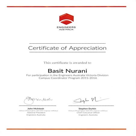 BasitNurani_EA Certificate | PDF