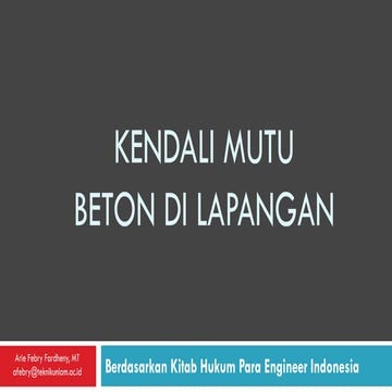 99160197 kendali-mutu-beton | PDF