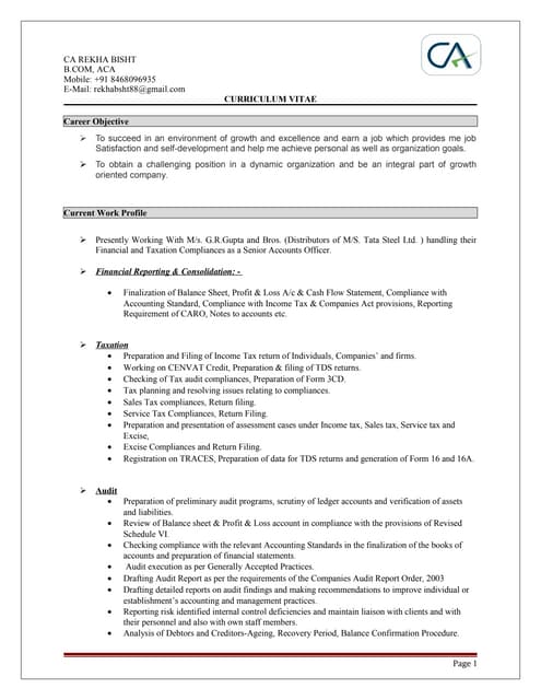 Resume | PDF | Business Accounting & Finance | Business