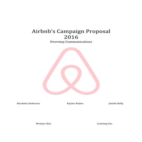 Airbnb Campaign Proposal | PDF