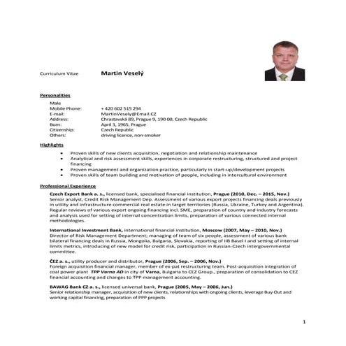 Alexander Grob English CV 2015 cnv | PDF