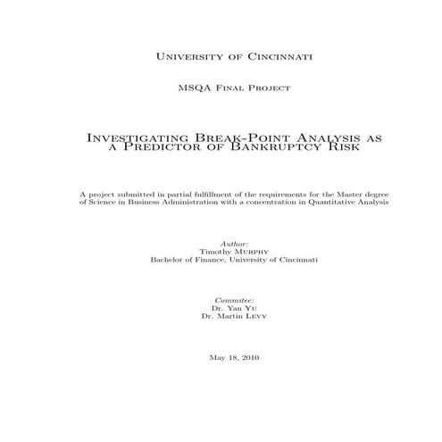 MSQA Thesis | PDF