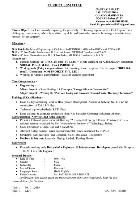 latest updated CV | PDF