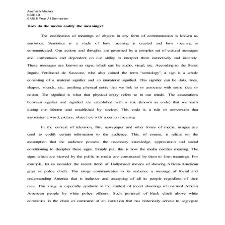 Codification of meanings | PDF