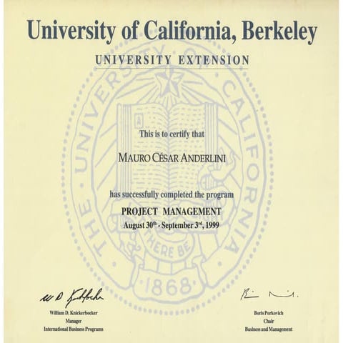 Project Management (UC Berkeley) | PPT