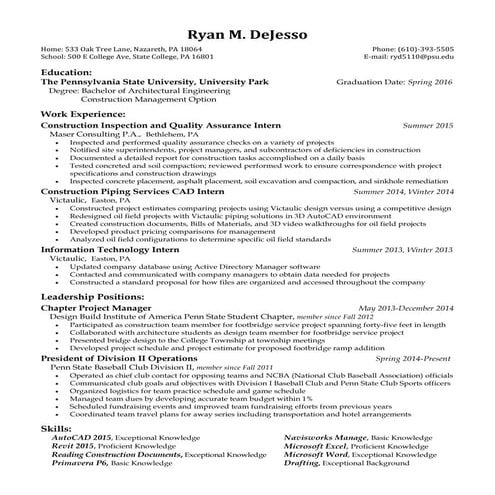 Jason Felix Resume | DOCX