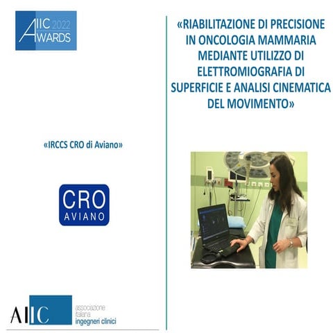RIABILITAZIONE DI PRECISIONE IN ONCOLOGIA MAMMARIA MEDIANTE UTILIZZO DI ELETTROMIOGRAFIA DI ...