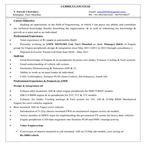Naresh Resume | PDF