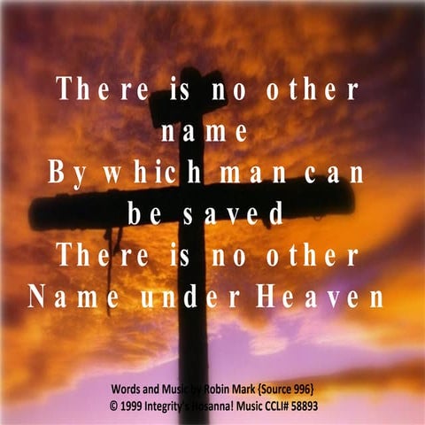 996 There Is No Other Name | PPT