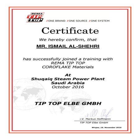 Certificate RTT TRAINING | PDF