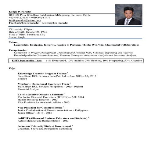 resume-kenjie-2016 | PDF