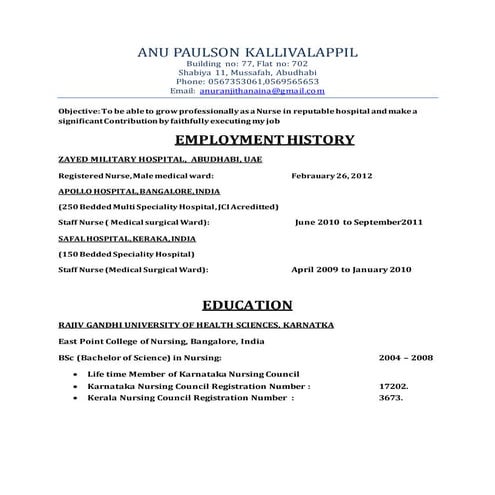 Anu Zayed CV | PDF