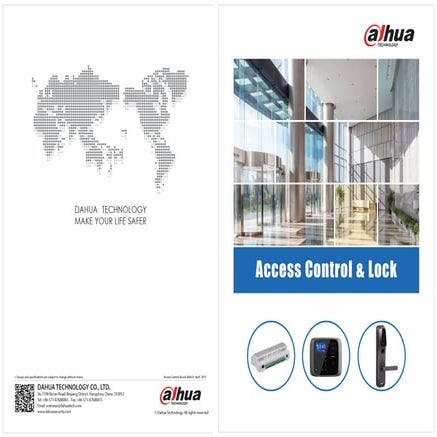 Dahua Access Control & Lock | PDF