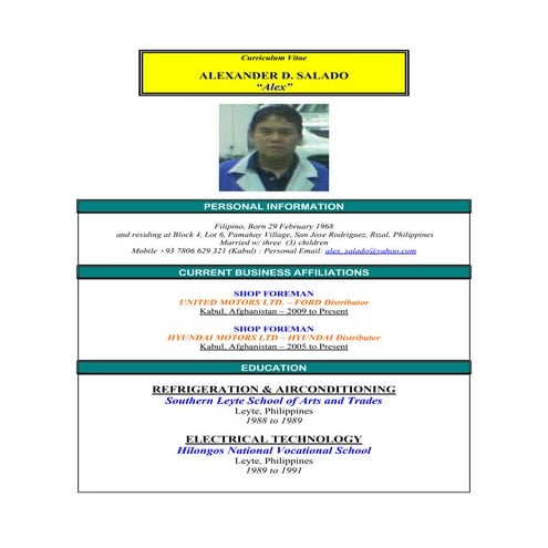 Resume of Quintin A. Vahldick | DOC