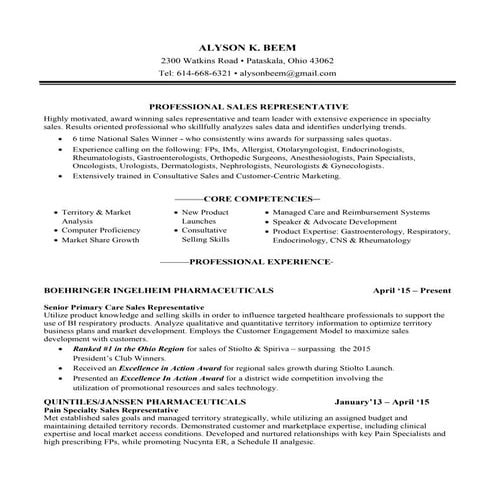 Beth Bruns resume | PDF
