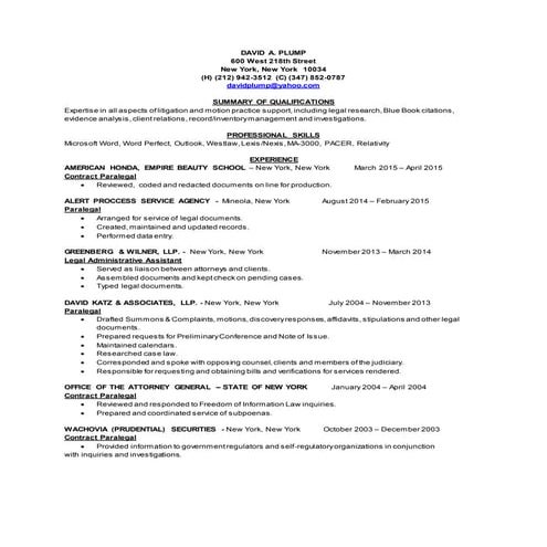 Arial Resume 2015 | DOCX