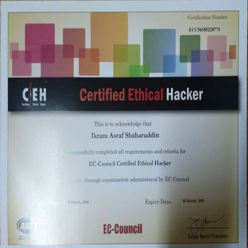 Ikram Asraf CEH | PPT