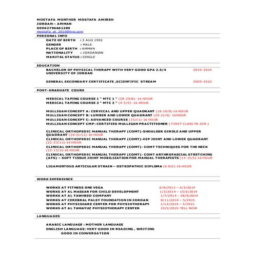 mostafa last CV | PDF