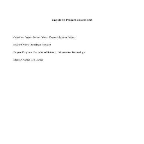 Capstone Project Doc