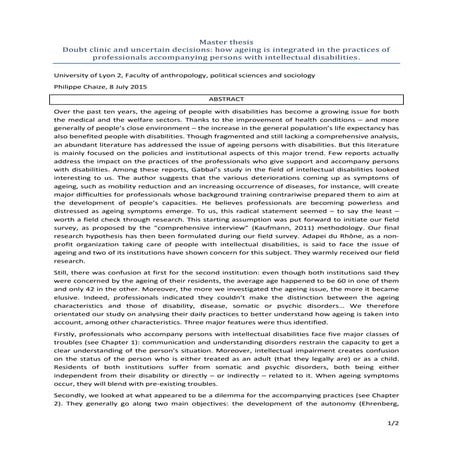 Master thesis abstract - P. Chaize - July 2015 | PDF