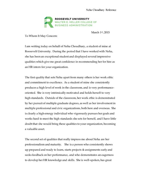 Hoopis Group Recommendation Letter | PDF