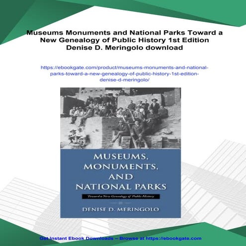 Museums Monuments and National Parks Toward a New Genealogy of Public ...