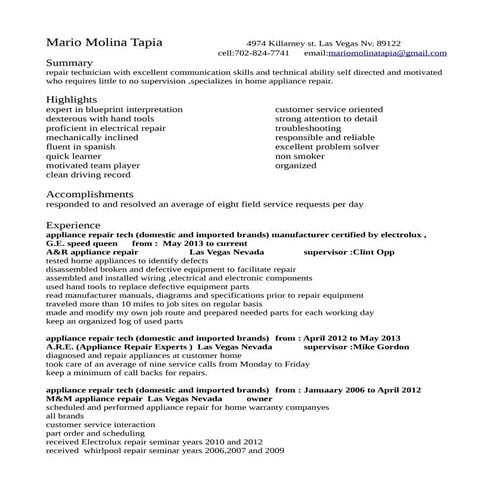 Bobby resume | DOC
