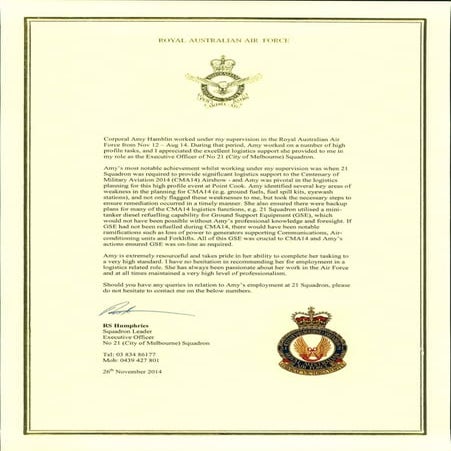 RAAF Reference XO | PDF