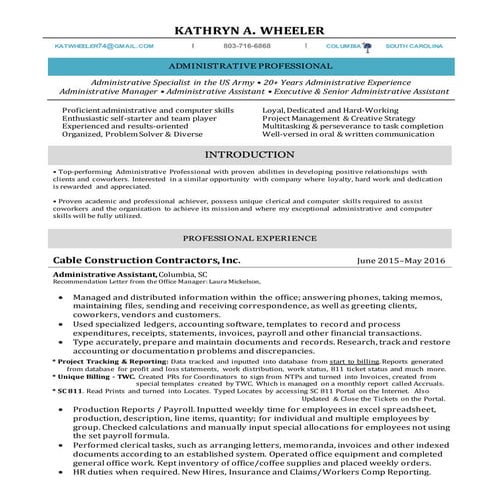Resume 2016 | PDF