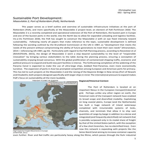 Sustainable Port Development | PDF