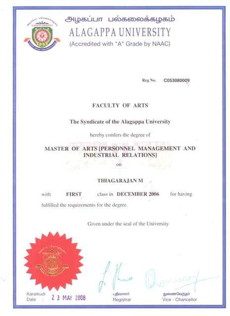 Qualification-2 MBA Provisional Degree Certificate | PDF