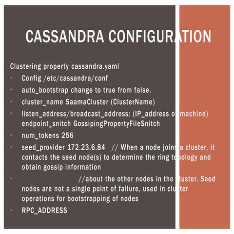 Cassandra Configuration | PPT