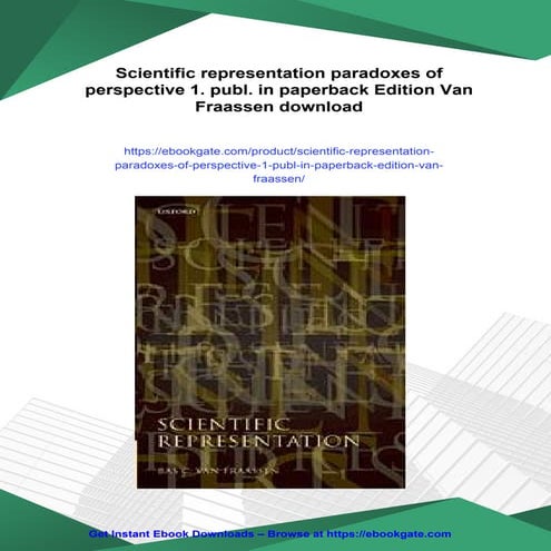 Scientific representation paradoxes of perspective 1. publ. in ...