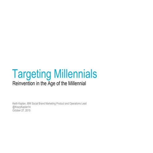 Targeting Millennials | PDF