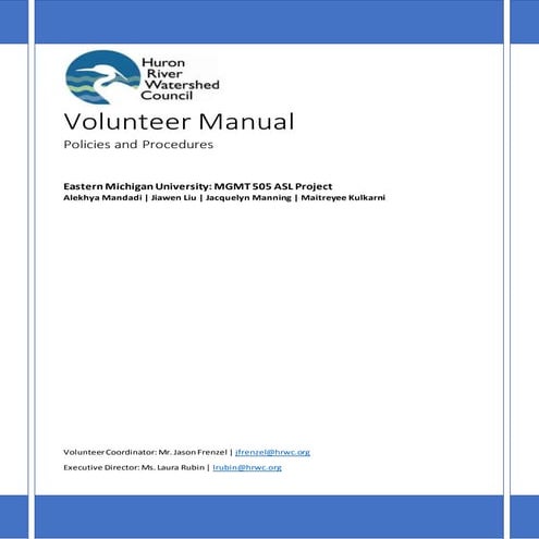 Volunteer Manual | PDF