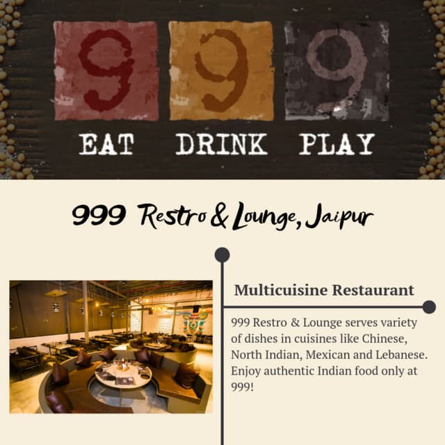 999 Restro and Lounge | PDF