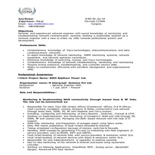 Ajay 2016 resume | PDF