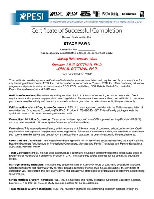 Certificate of Completion Report (12) | PDF