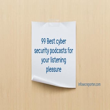 99 best cyber security podcasts for beginners | PPT