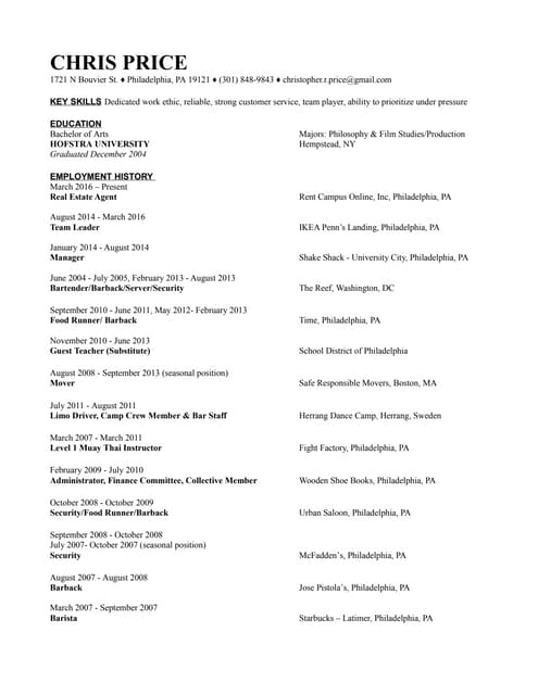 Adam Castro Resume | PDF